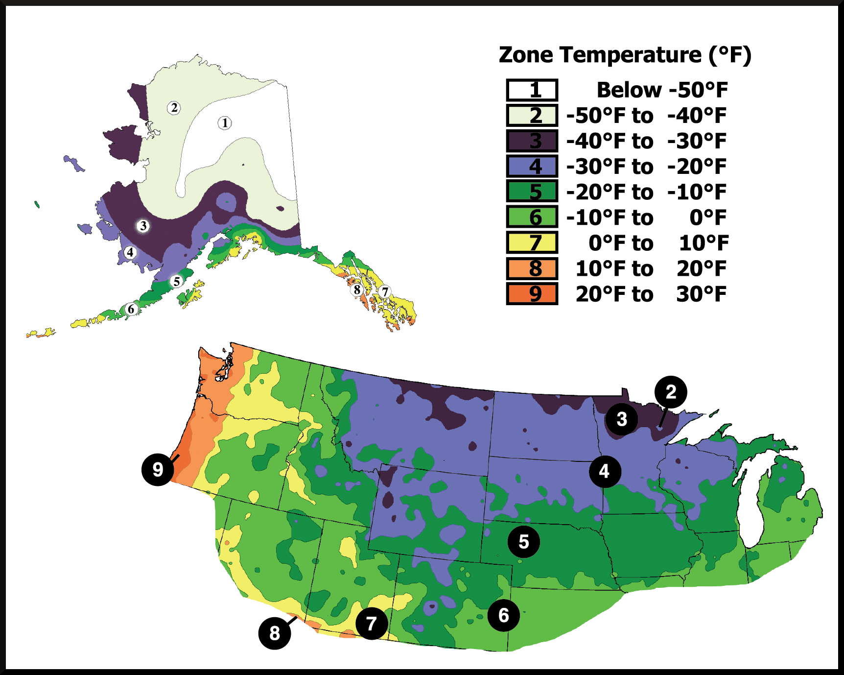 Zone Maps | Bron and Sons Nursery